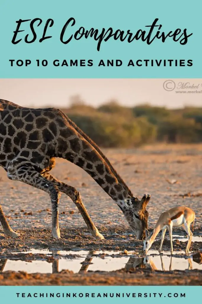 Comparative Adjectives ESL Activities, Games, Lesson Plans & More