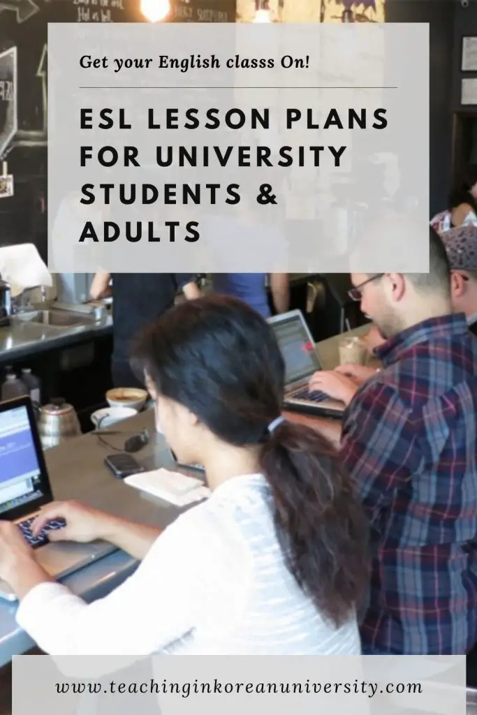 Adult ESL Lesson Plans for University Students | Tips & Samples