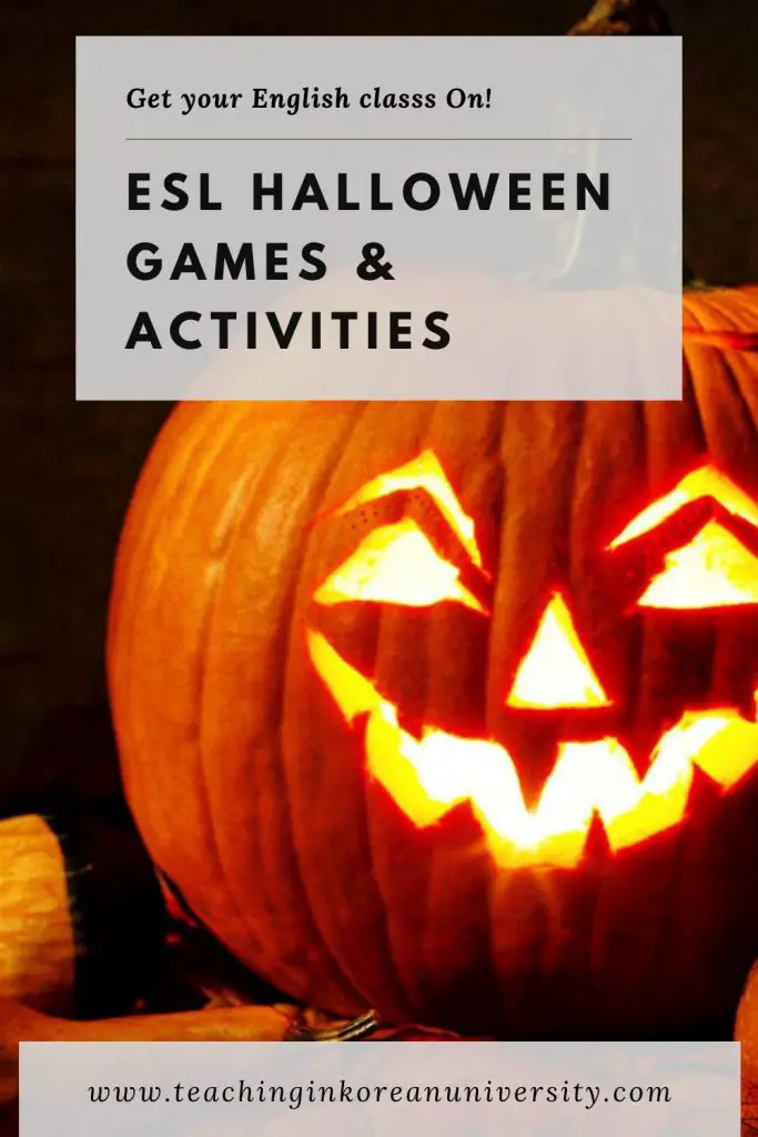 ESL Halloween Games, Activities, Lesson Plans and Worksheets
