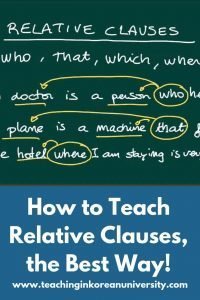 Relative Clause Activities, Games, and Teaching Tips & Ideas