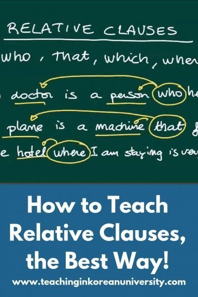 Relative Clause Activities, Games, and Teaching Tips & Ideas