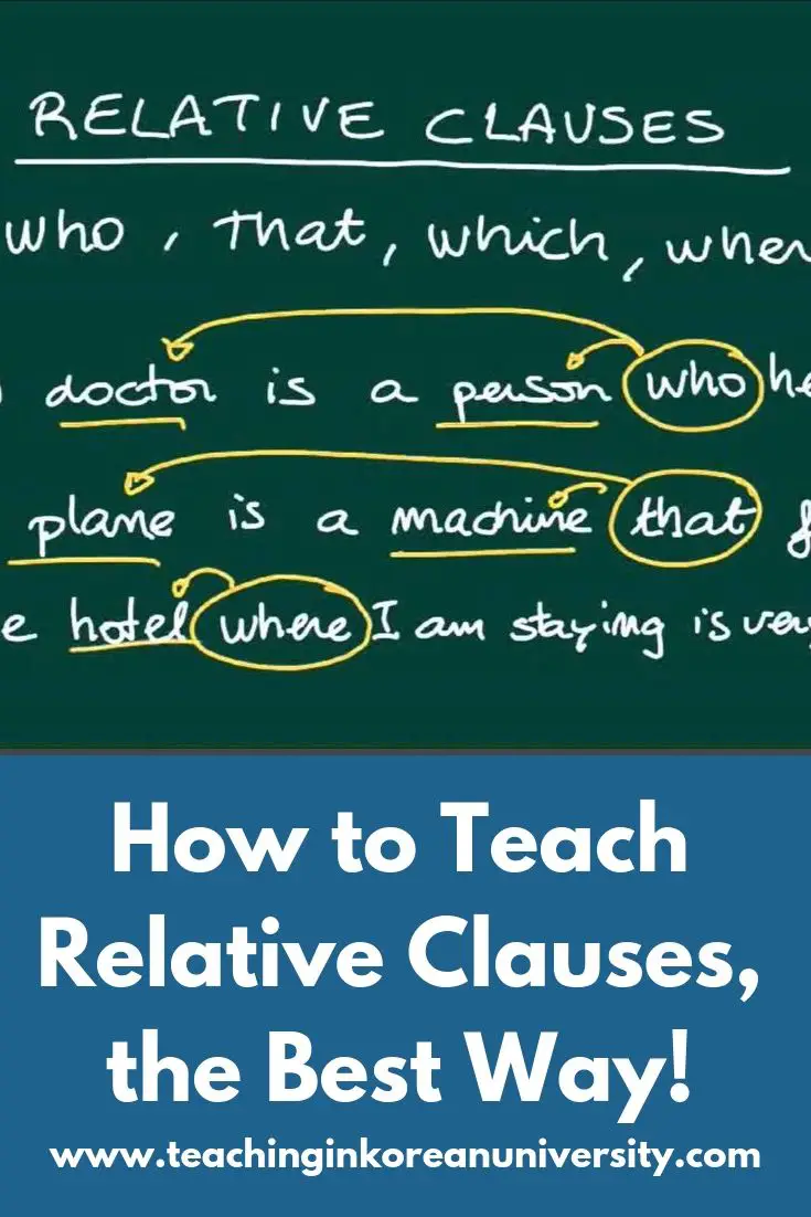 Relative Clause Activities, Games, and Teaching Tips & Ideas