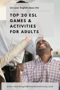 ESL Conversation Games for Adults | Adult ESL Activities