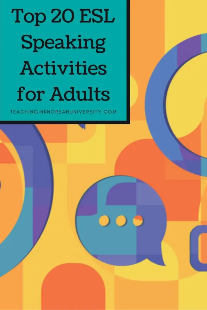 ESL Conversation Games for Adults | Adult ESL Activities