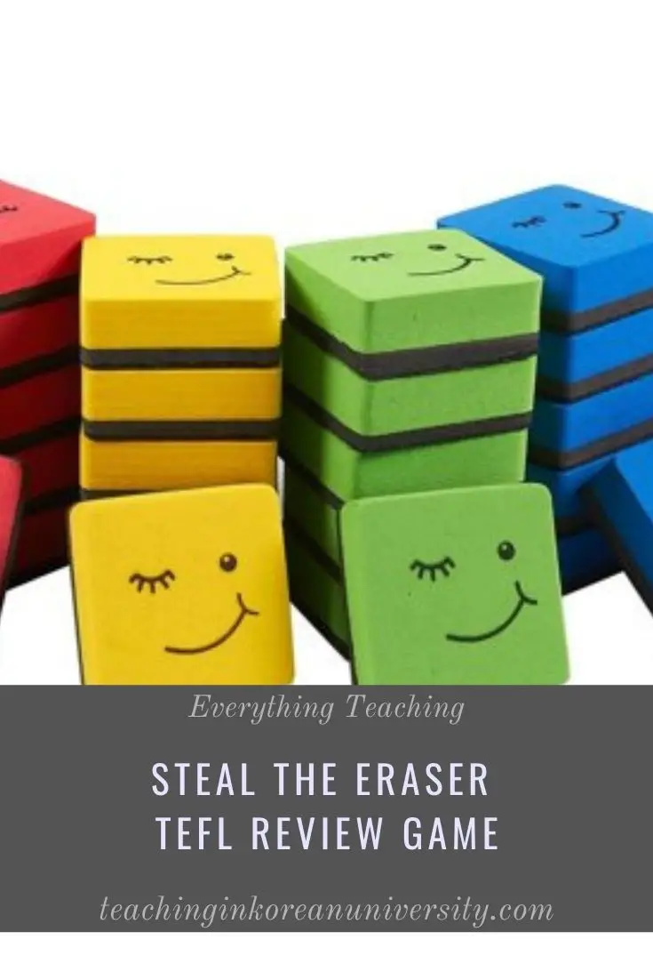 Steal the Eraser, a Fun ESL Review & Vocabulary Game for All Ages