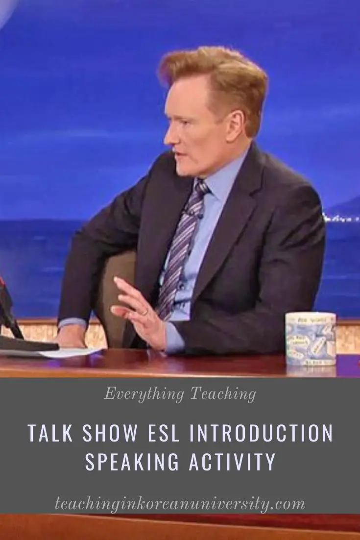 Talk Show ESL Speaking & Listening Activity: Try it Out!