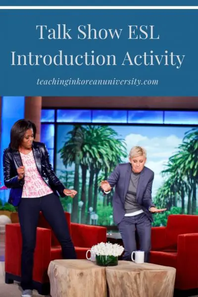 Talk Show ESL Speaking & Listening Activity: Try it Out!